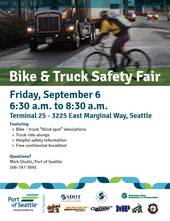 Bike & Truck Safety Fair, September 6th - SDOT Blog