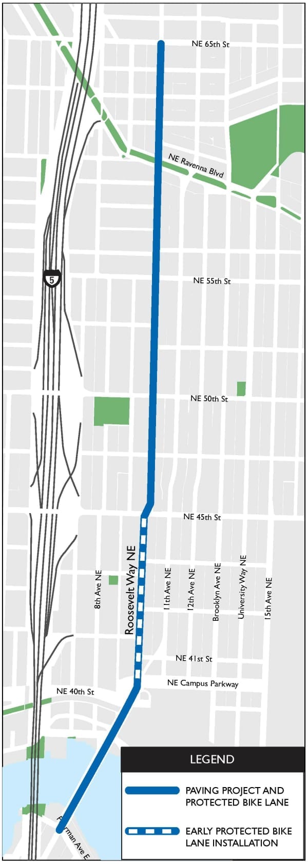 Bicycle Safety and Transit Improvements along Roosevelt Way NE - SDOT Blog