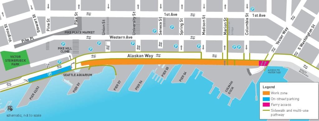 New Seawall structure complete south of Colman Dock - SDOT Blog
