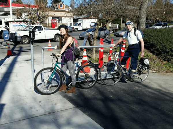 New Bike Leaning Rails and Improvements Installed at Burke-Gilman ...