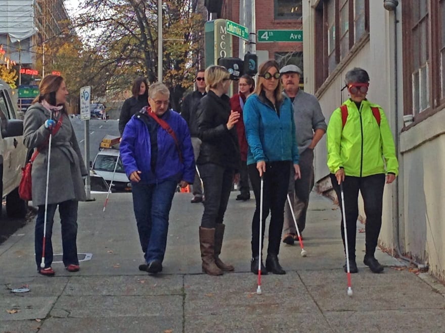 A Vision Impairment Simulation Tour of Seattle - SDOT Blog