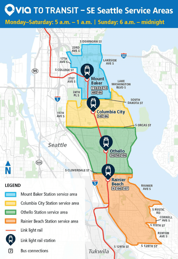 Take Via to Transit – Your New Car-Free Commute in Southeast Seattle ...