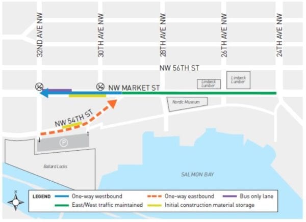 May 6, 2019: Ballard Multimodal Corridor work begins with traffic ...
