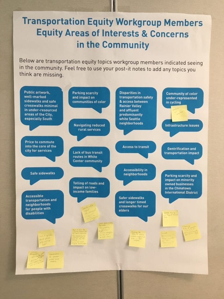 Transportation Equity Workgroup Now at Work! - SDOT Blog