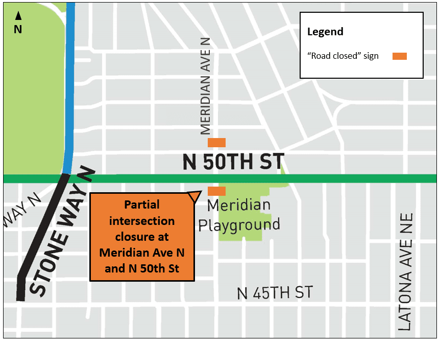 Travel Advisory: Partial Closure at 50th and Meridian Ave N, Nov 15-17 ...