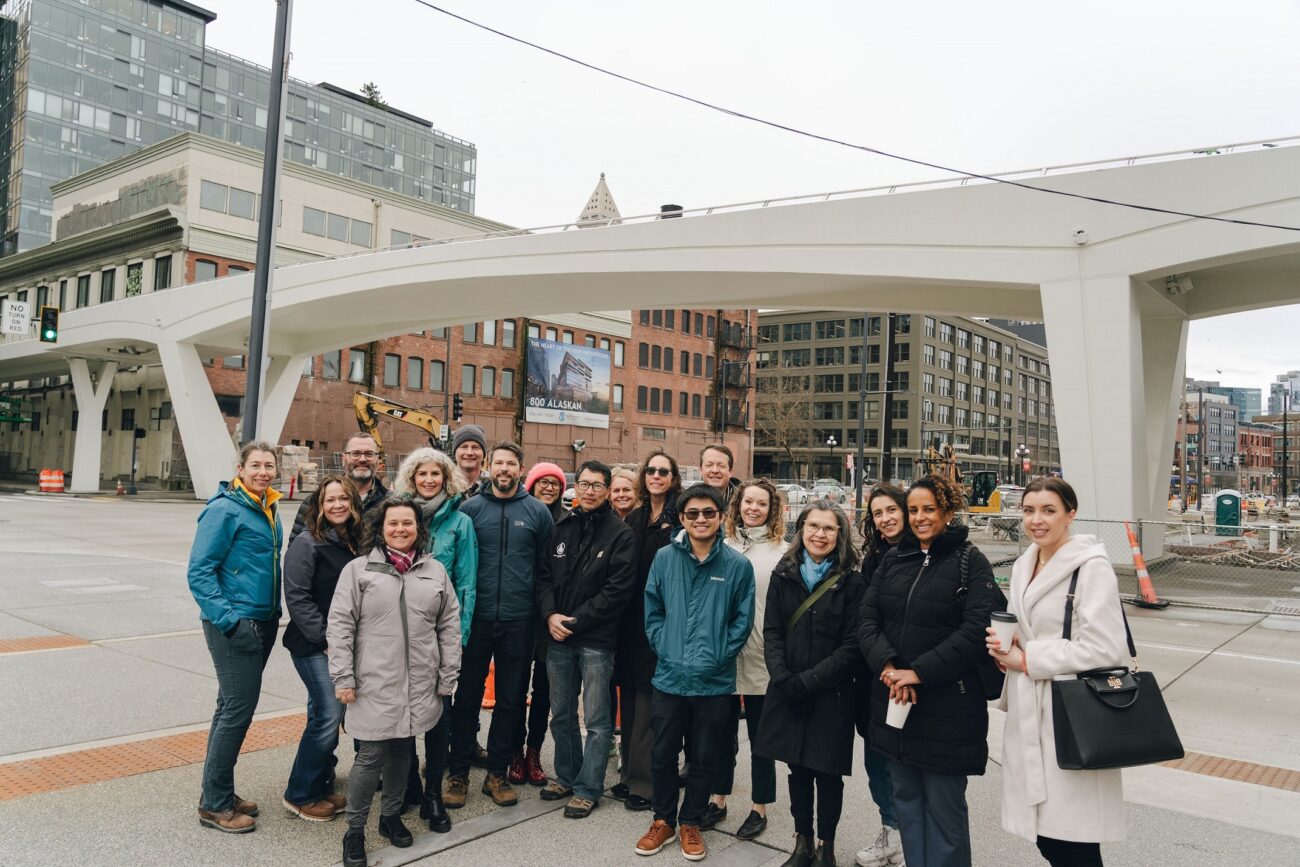Waterfront Seattle | Marion Street Pedestrian Bridge construction is ...
